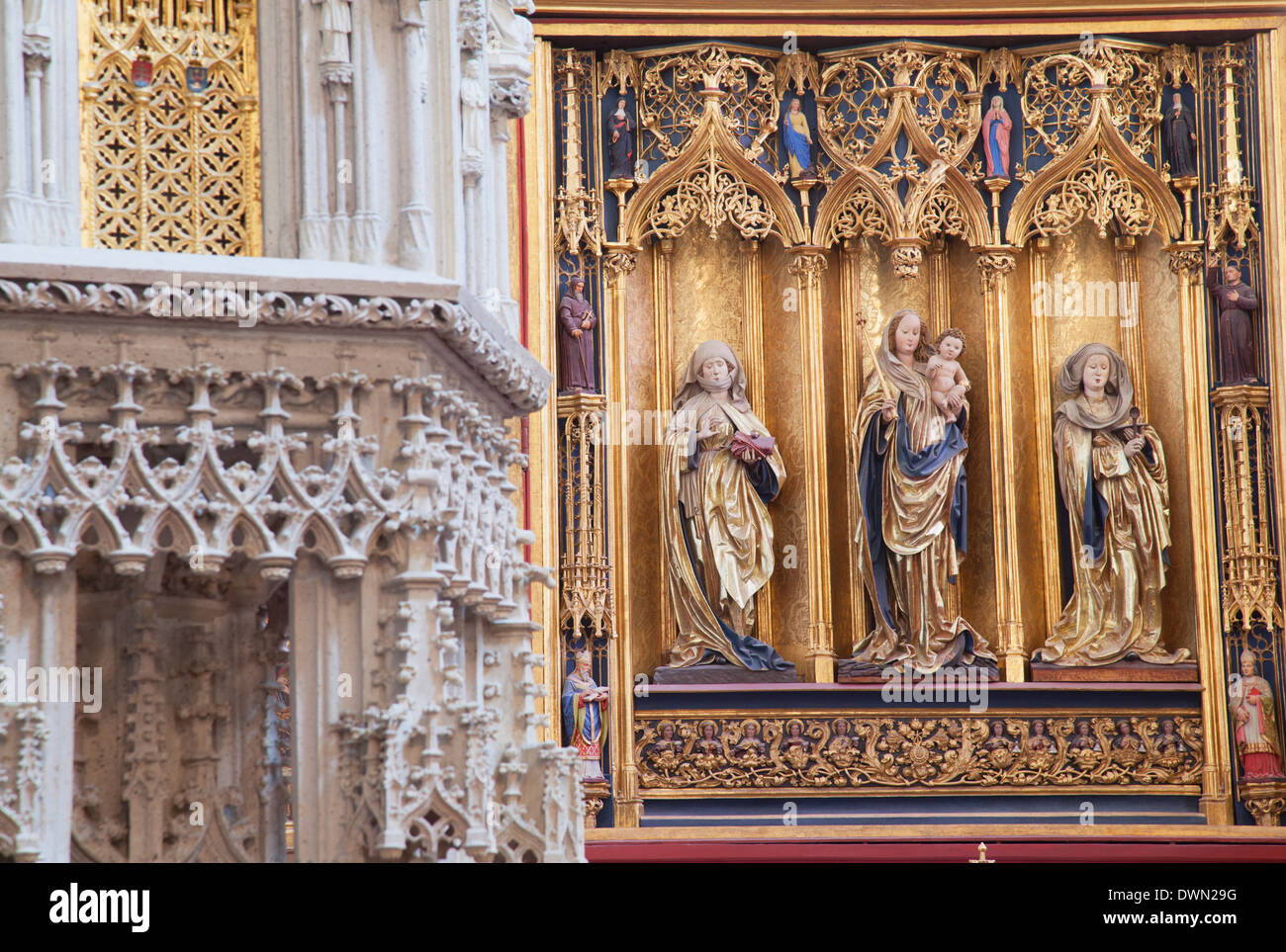 Interior of Cathedral of St. Elizabeth, Kosice, Kosice Region, Slovakia ...
