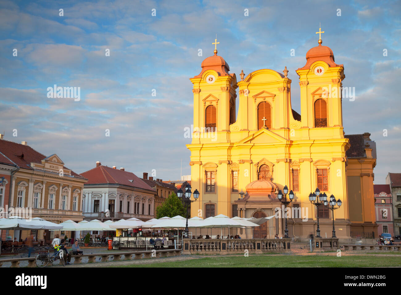 Roman Catholic Cathedral in Piata Unirii, Timisoara, Banat, Romania ...