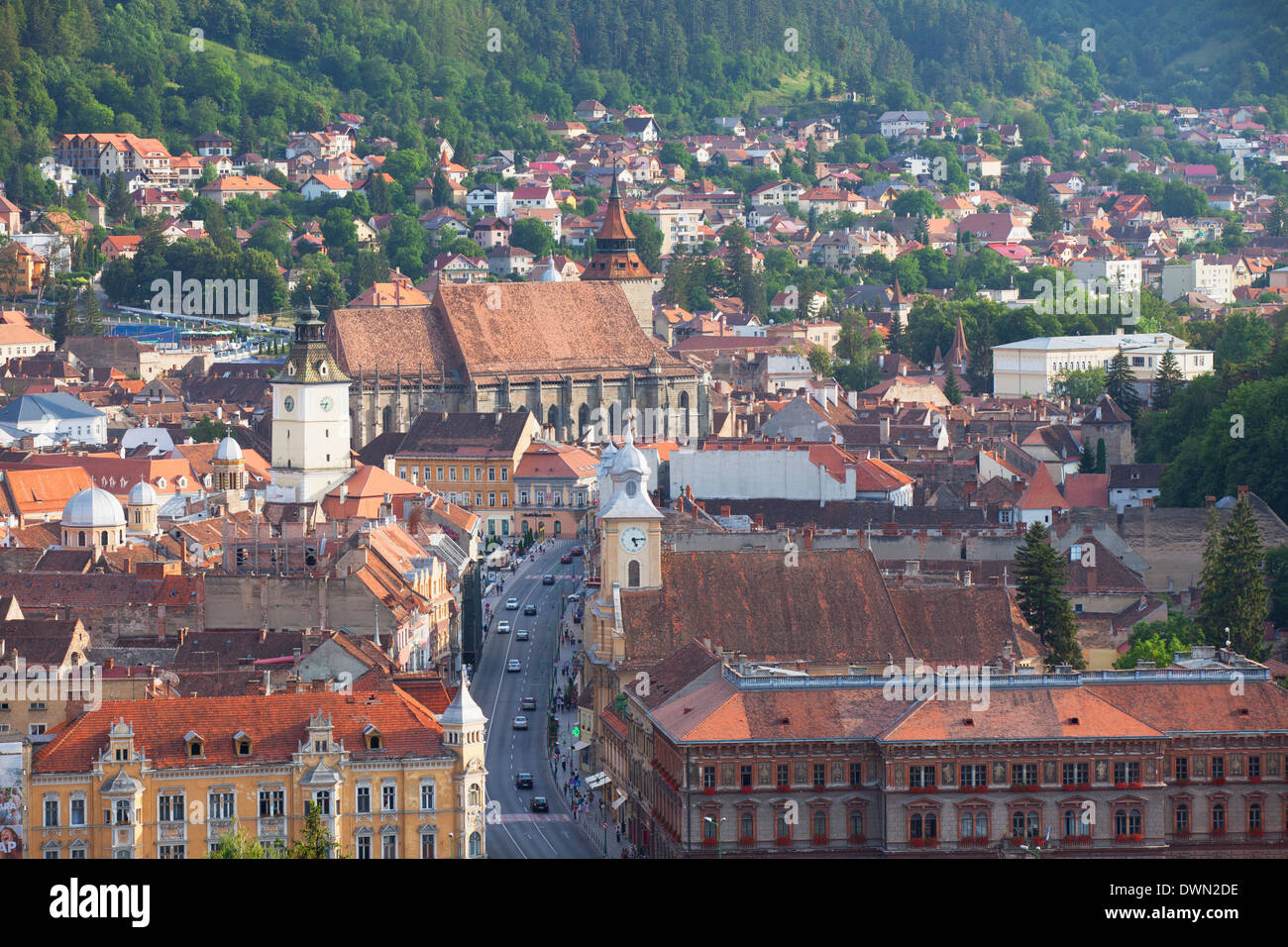 View from above at brasov hi-res stock photography and images - Alamy