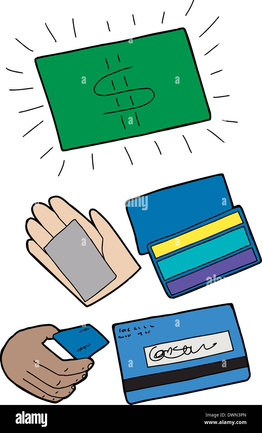 Credit and debit card symbols over white background Stock Photo - Alamy