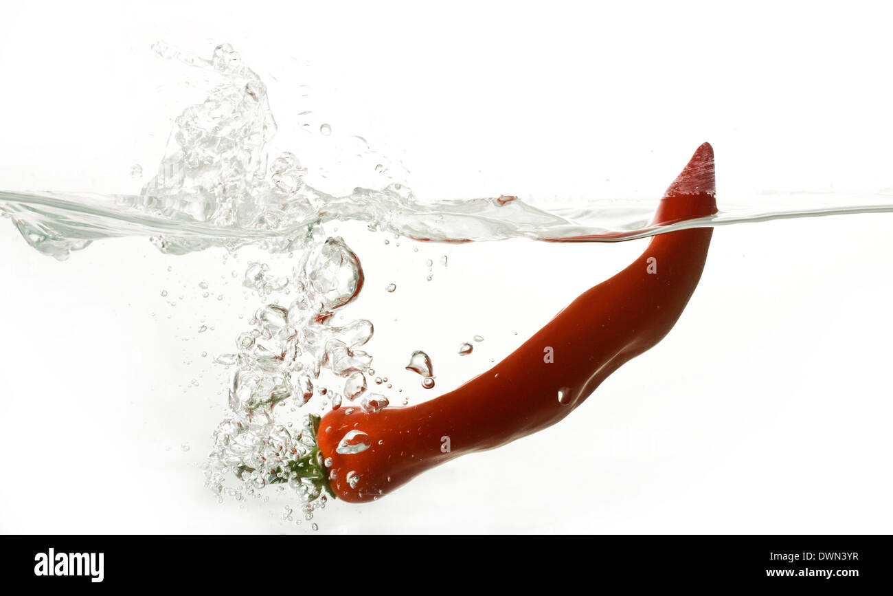 Water capsicum splash hi-res stock photography and images - Alamy