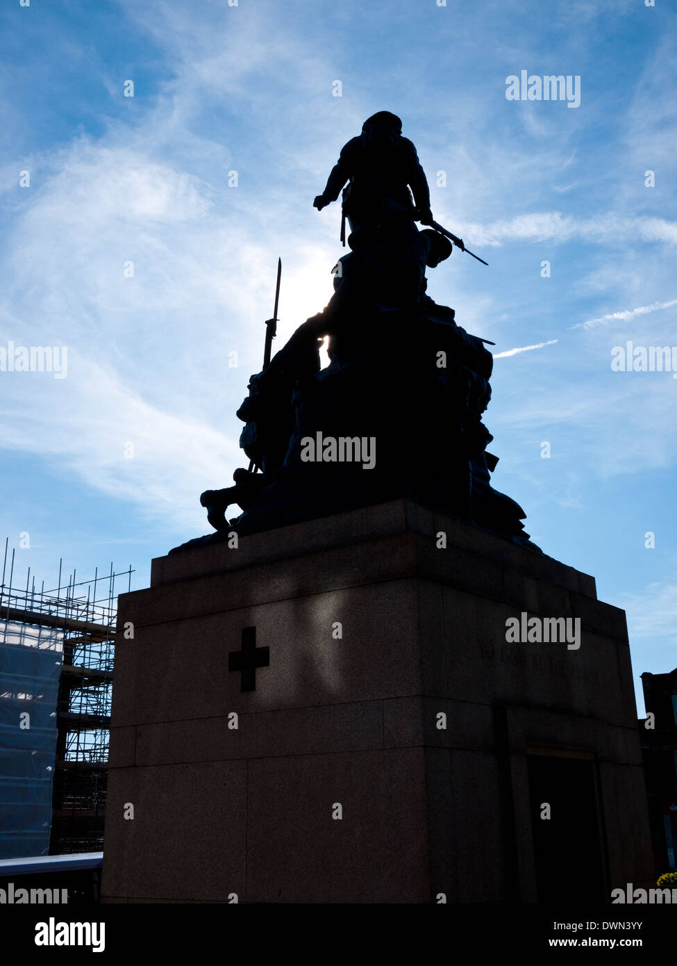 War Memorial in Oldham Town centre, Oldham, Greater Manchester, UK ...