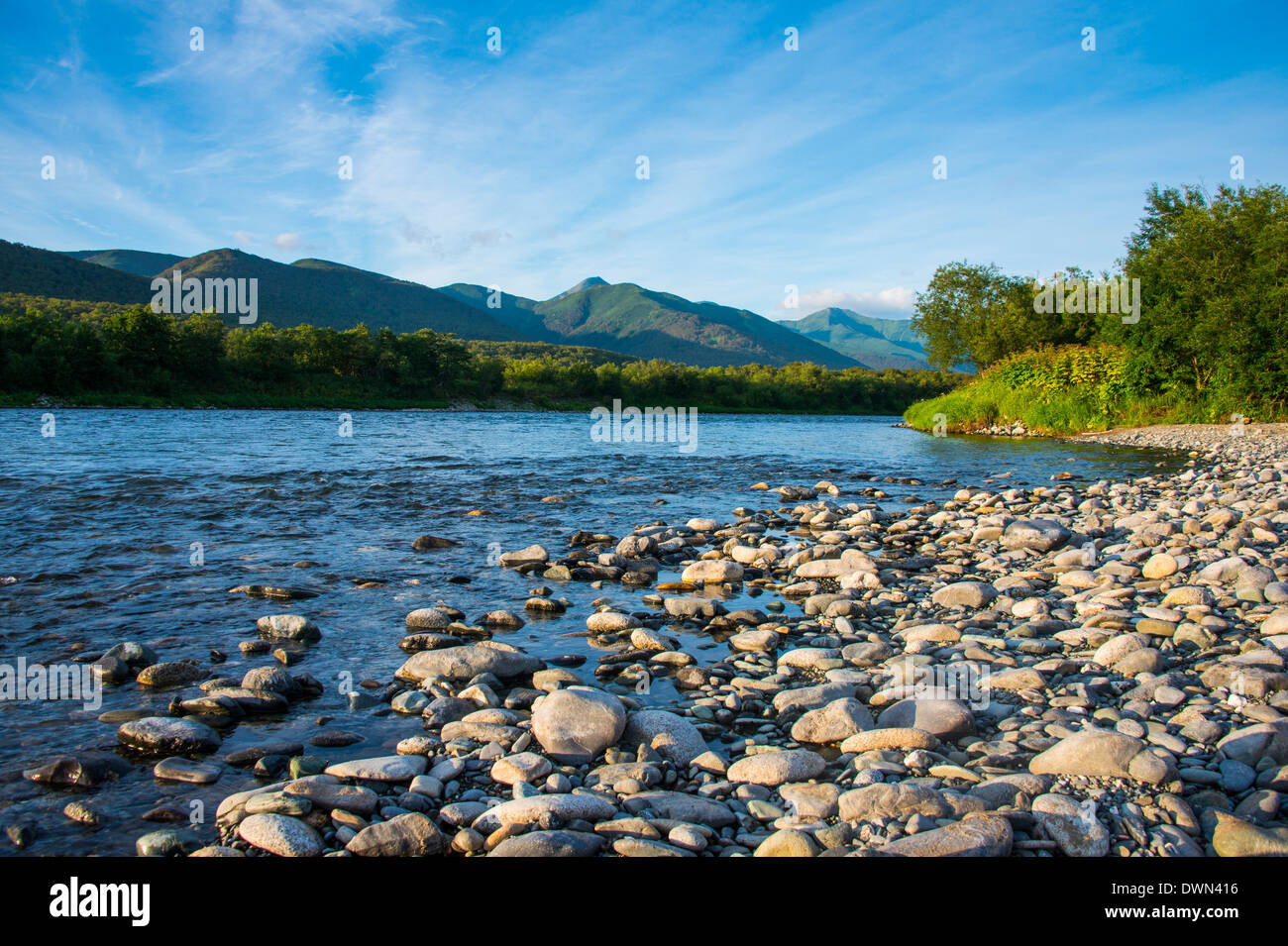 Pebblestones beach on the bystraya river hi-res stock photography and ...
