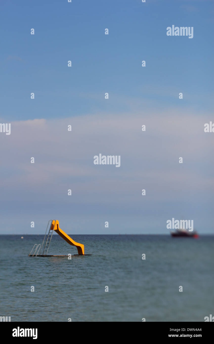 slide in the water at the coast Stock Photo - Alamy