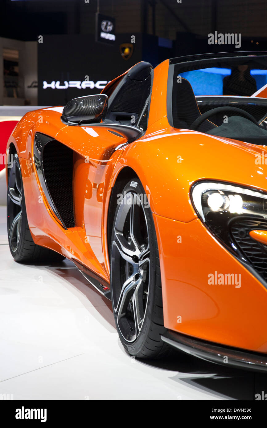 McLaren 650S Spider supercar at the 84th Geneva International Motor ...
