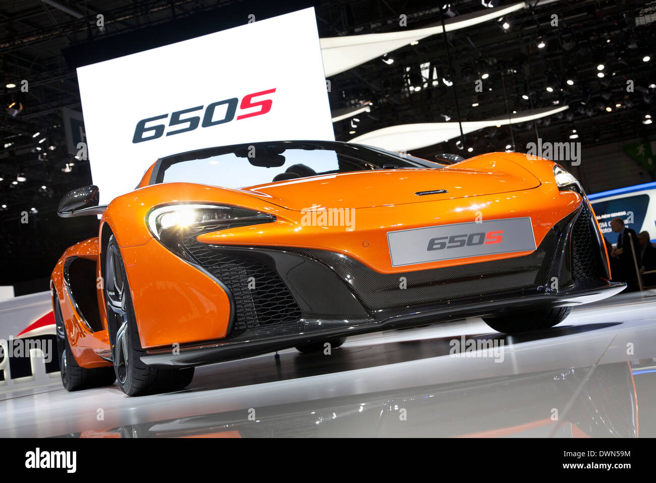 McLaren 650S Spider supercar at the 84th Geneva International Motor ...