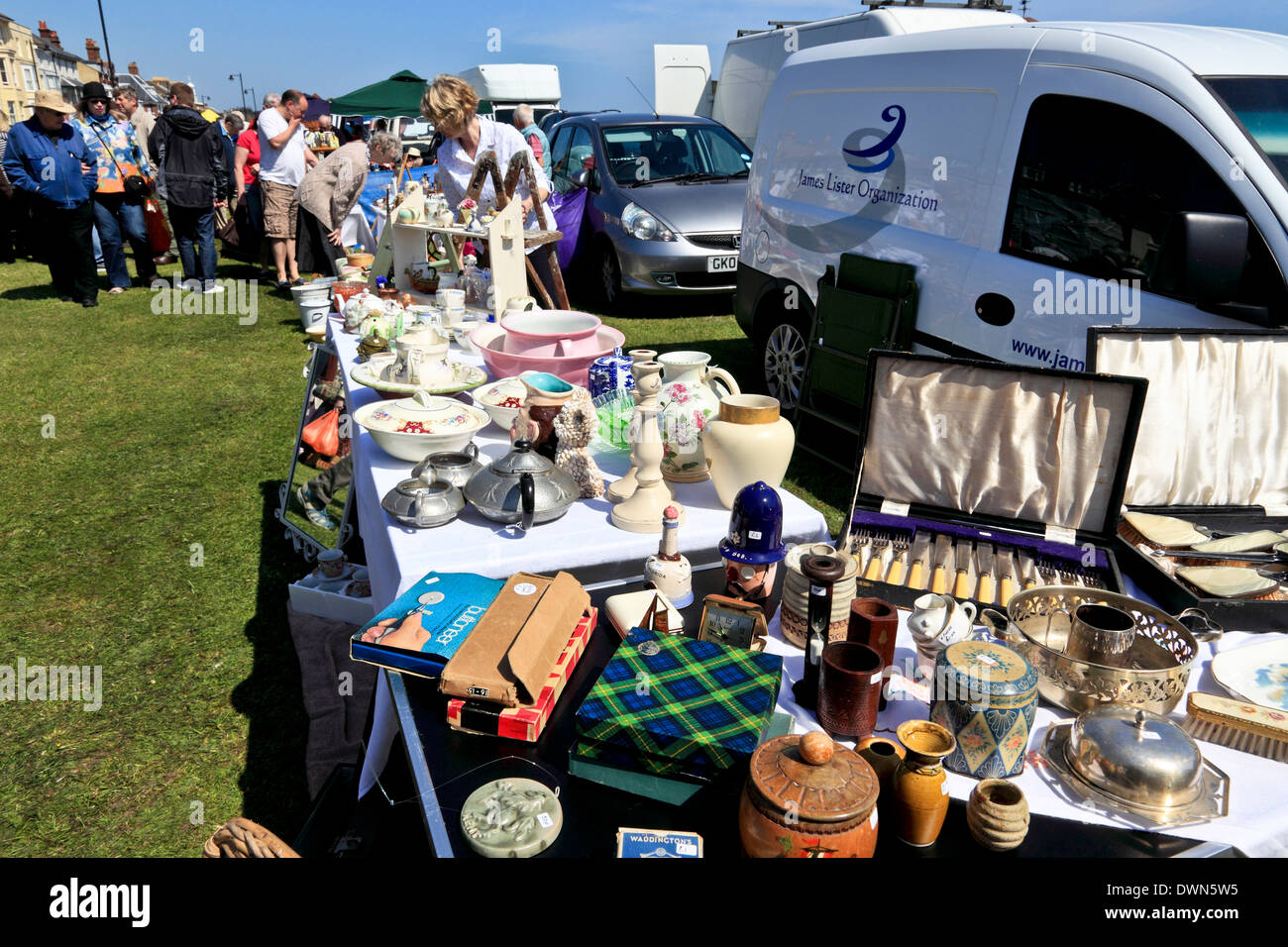 9301. Brocante Fair, Deal, Kent, England, UK, Europe Stock Photo - Alamy
