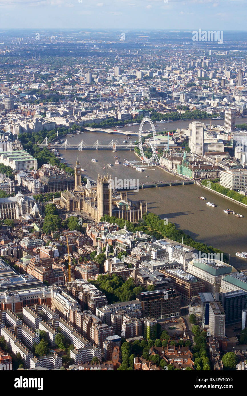 Westminster abbey aerial hi-res stock photography and images - Alamy