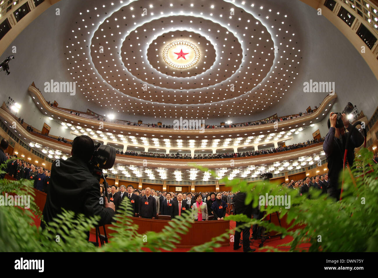 Beijing, China. 12th Mar, 2014. Members of the 12th National Committee ...