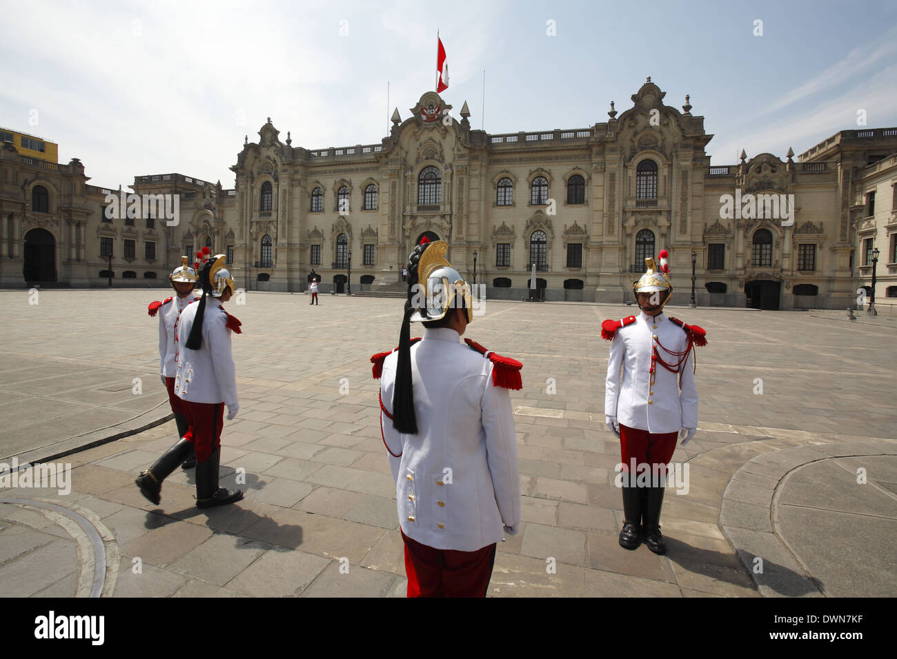 The Government Palace of Peru, known as House of Pizarro, Lima, Peru ...