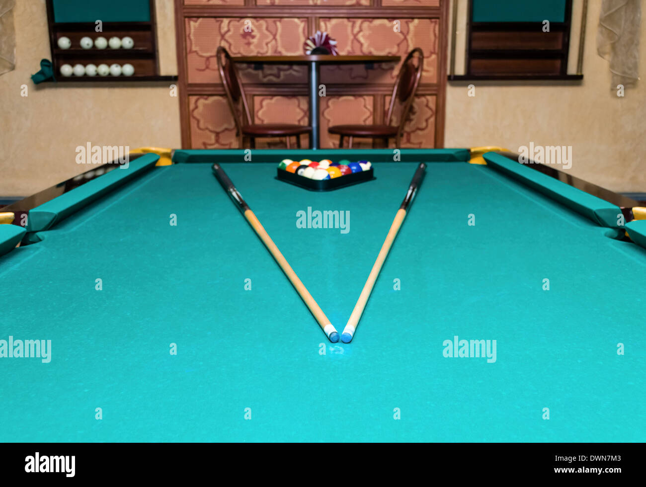 Pool snooker billiard table hi-res stock photography and images - Alamy