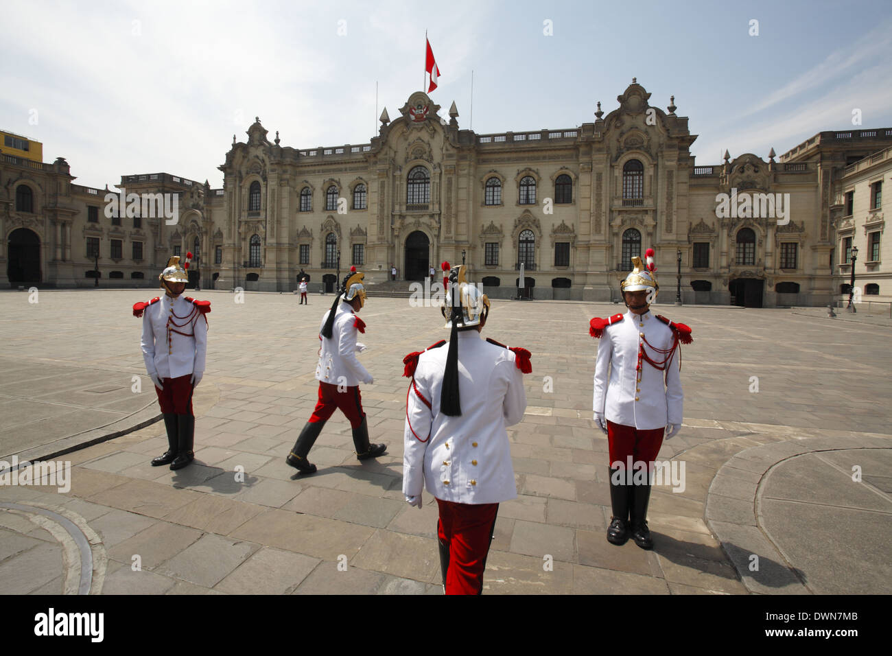 The Government Palace of Peru, known as House of Pizarro, Lima, Peru ...