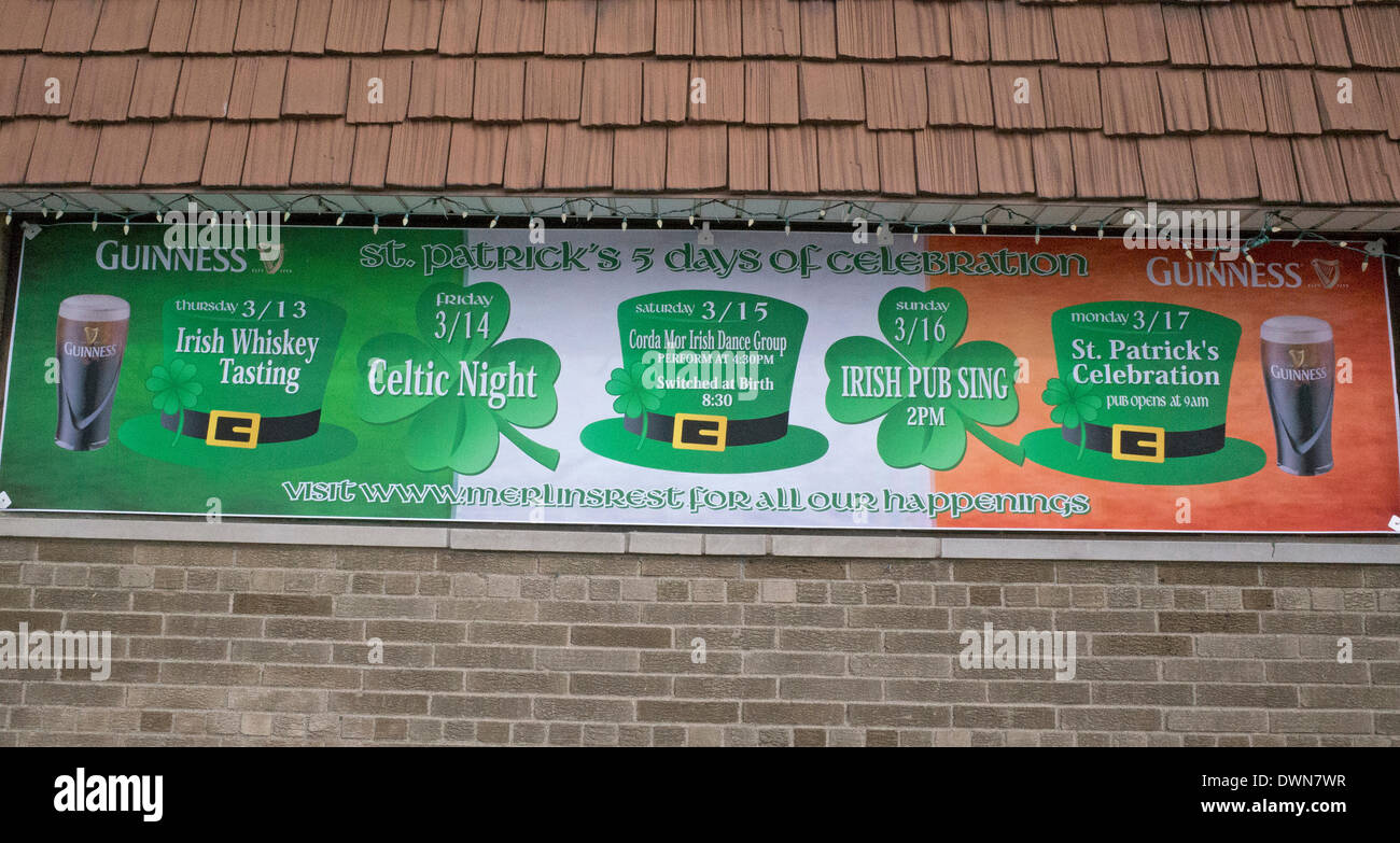 Descriptive advertisement of five days of St Patrick's Day's ...