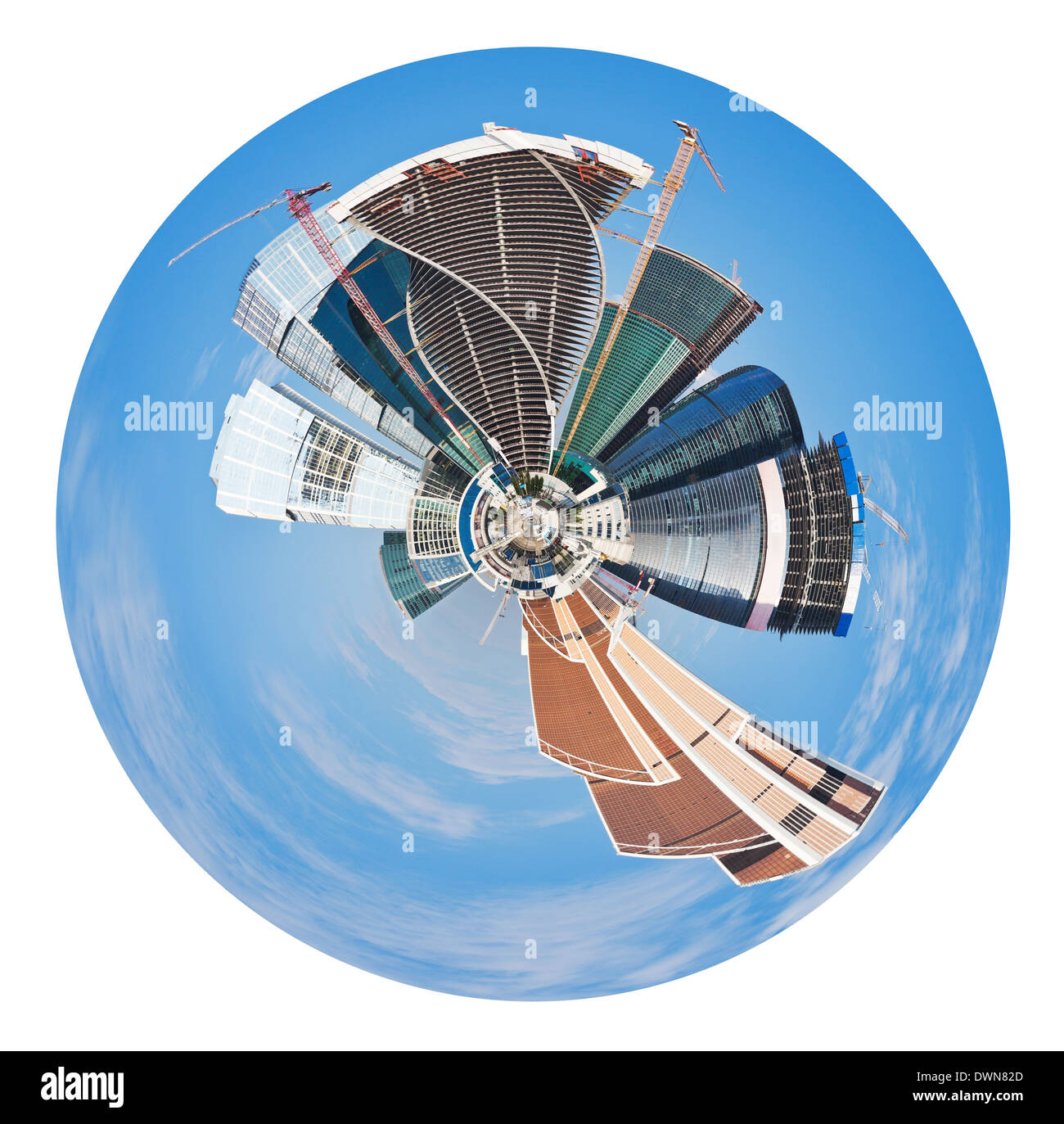 Panoramic scenic view city Cut Out Stock Images & Pictures - Alamy