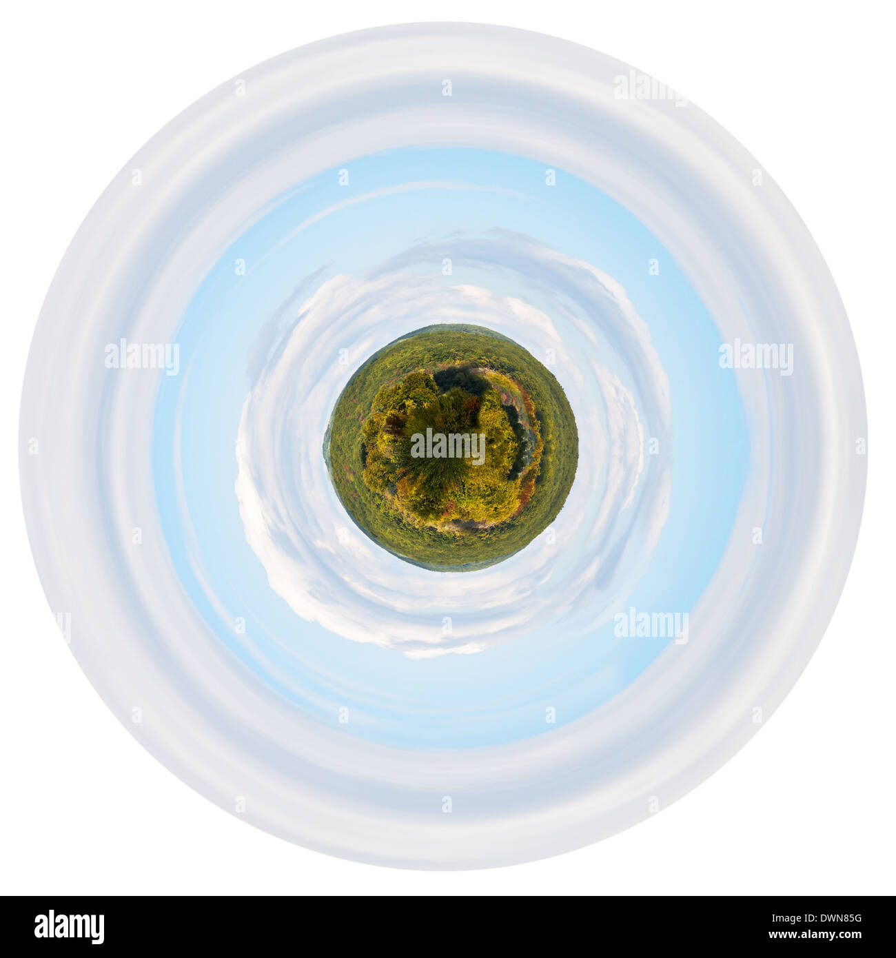 Green autumn scenery on Cut Out Stock Images & Pictures - Alamy