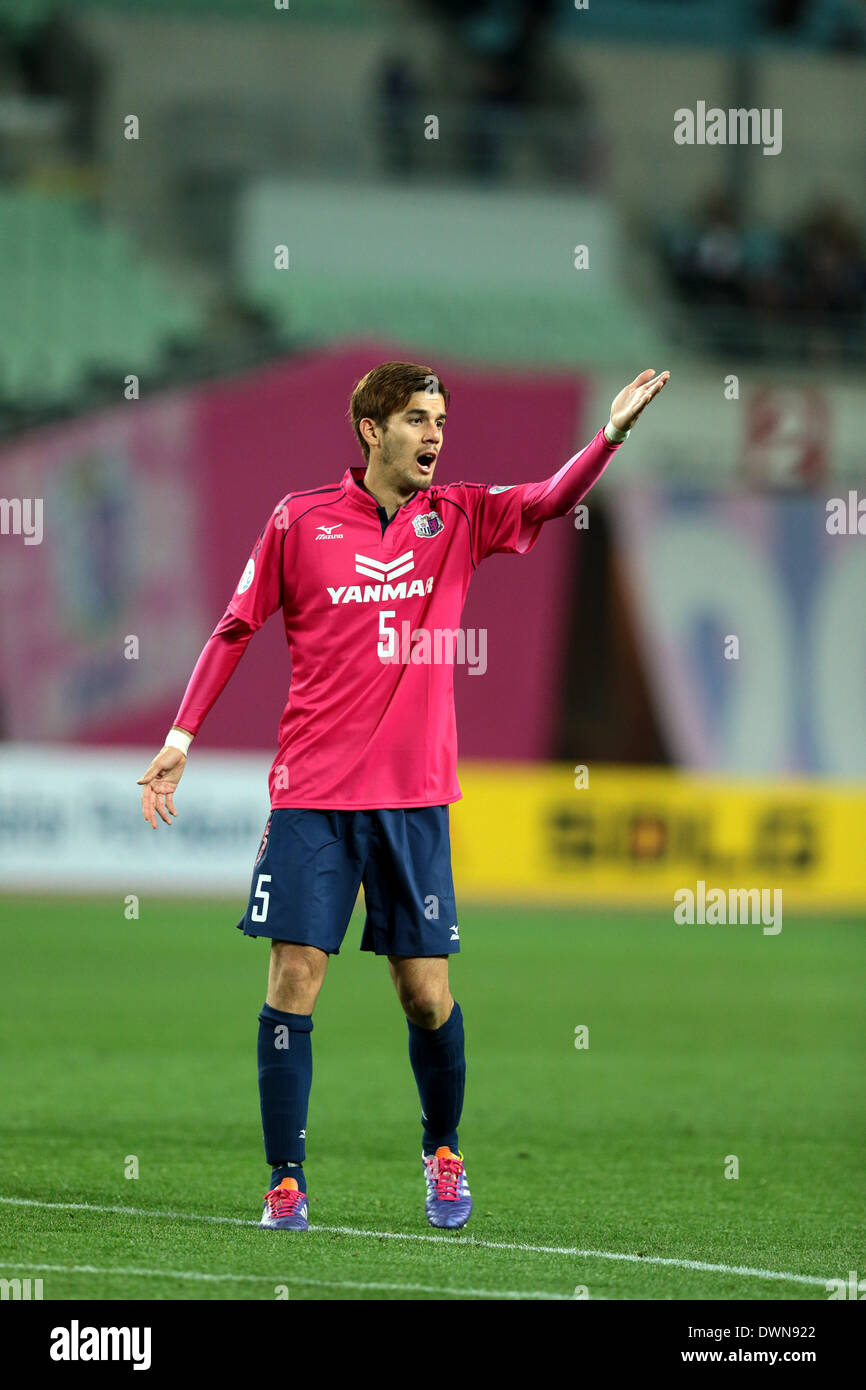 Osaka, Japan. 11th Mar, 2014. Ariajasuru Hasegawa (Cerezo) Football ...