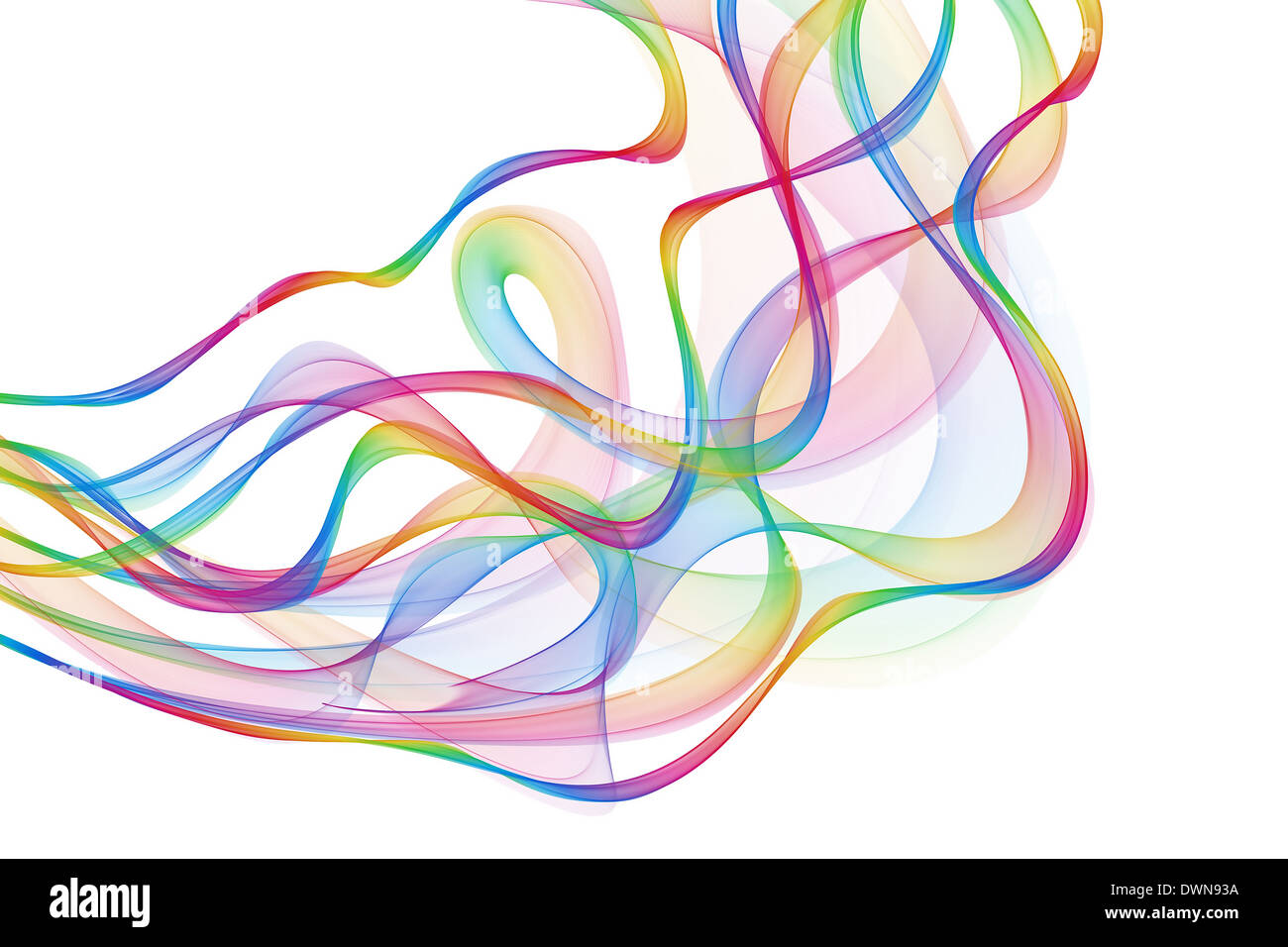 abstract colorful twisted waves Stock Photo - Alamy