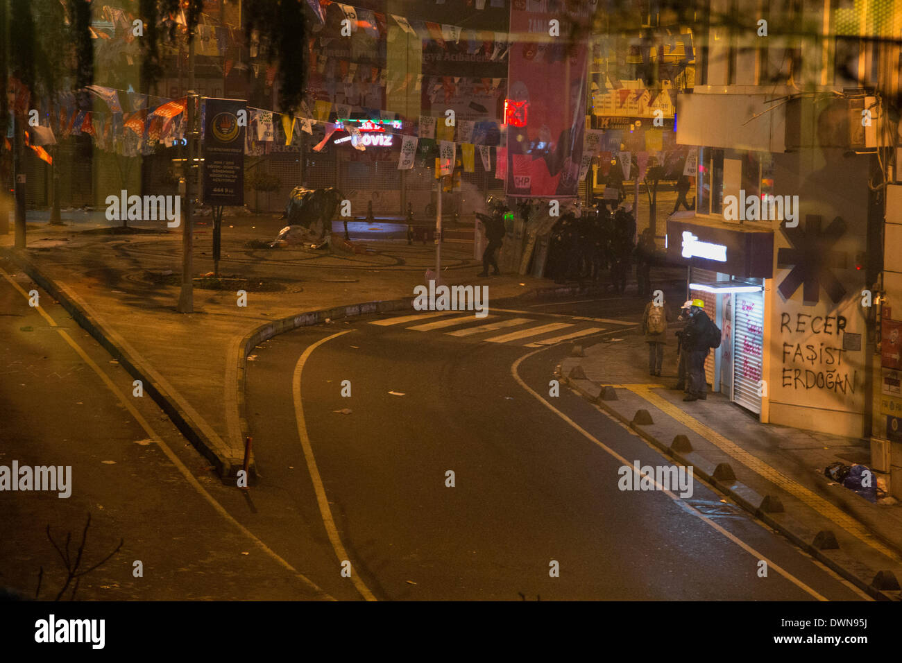 Istanbul, Turkey. 11th March 2014. Nationwide protests lead to clashes ...