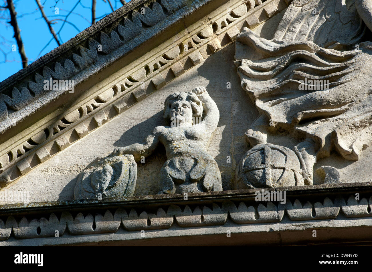 Temple of Minerva detail, Sydney Gardens, Bath, Somerset, England, UK ...