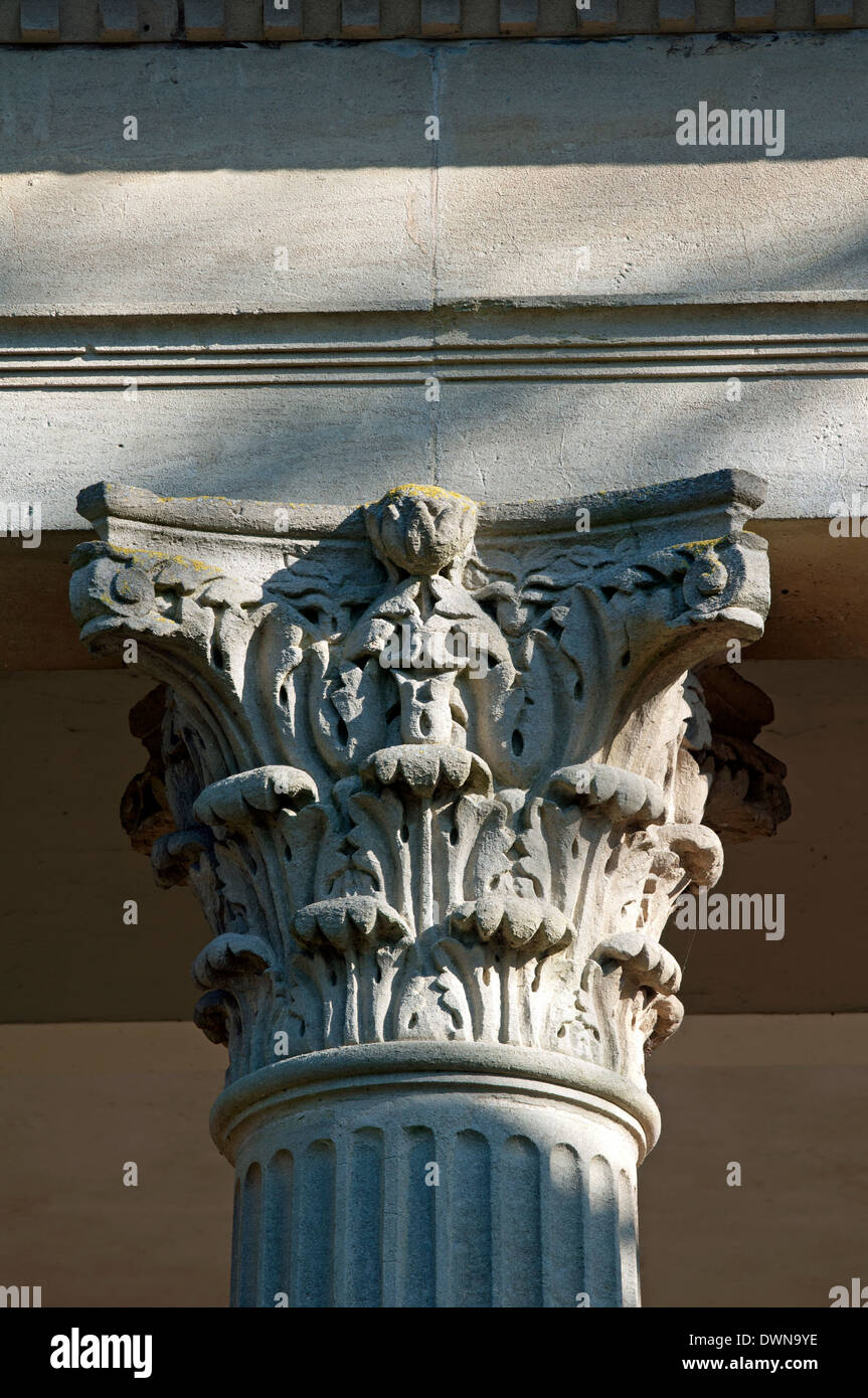 Temple of Minerva detail, Sydney Gardens, Bath, Somerset, England, UK ...