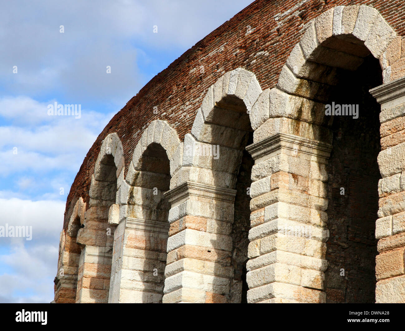 imposing arches of the ancient Roman Stock Photo - Alamy
