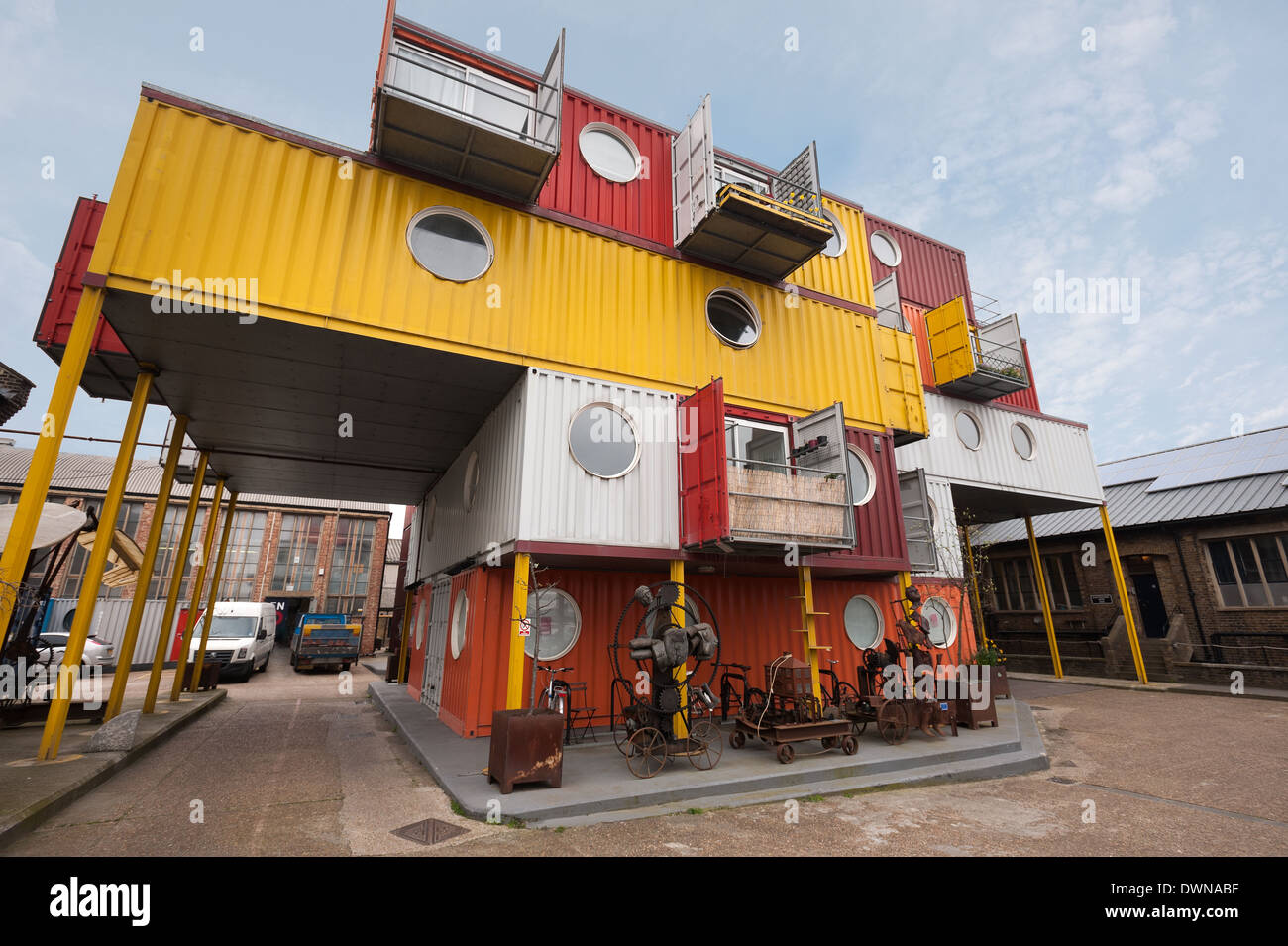 Container city ingenious use of construction from old steel alternative ...