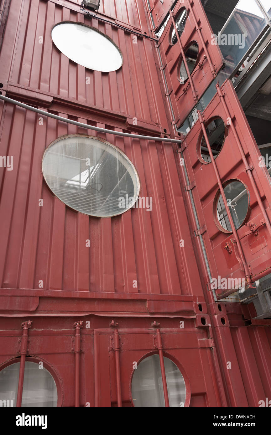 Container city ingenious use of construction from old steel alternative ...