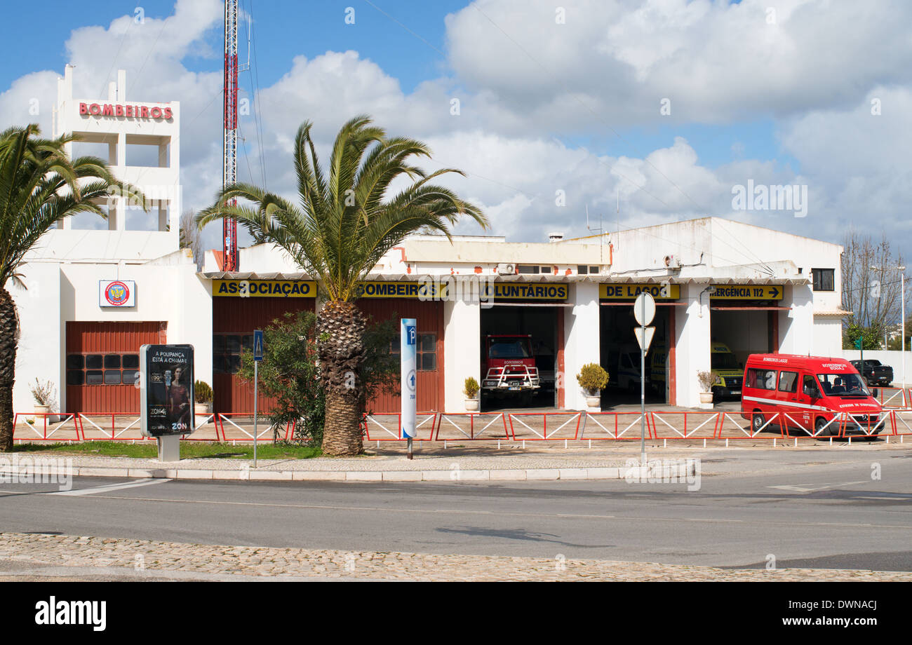 Lagos fire station Algarve Europe Stock Photo - Alamy