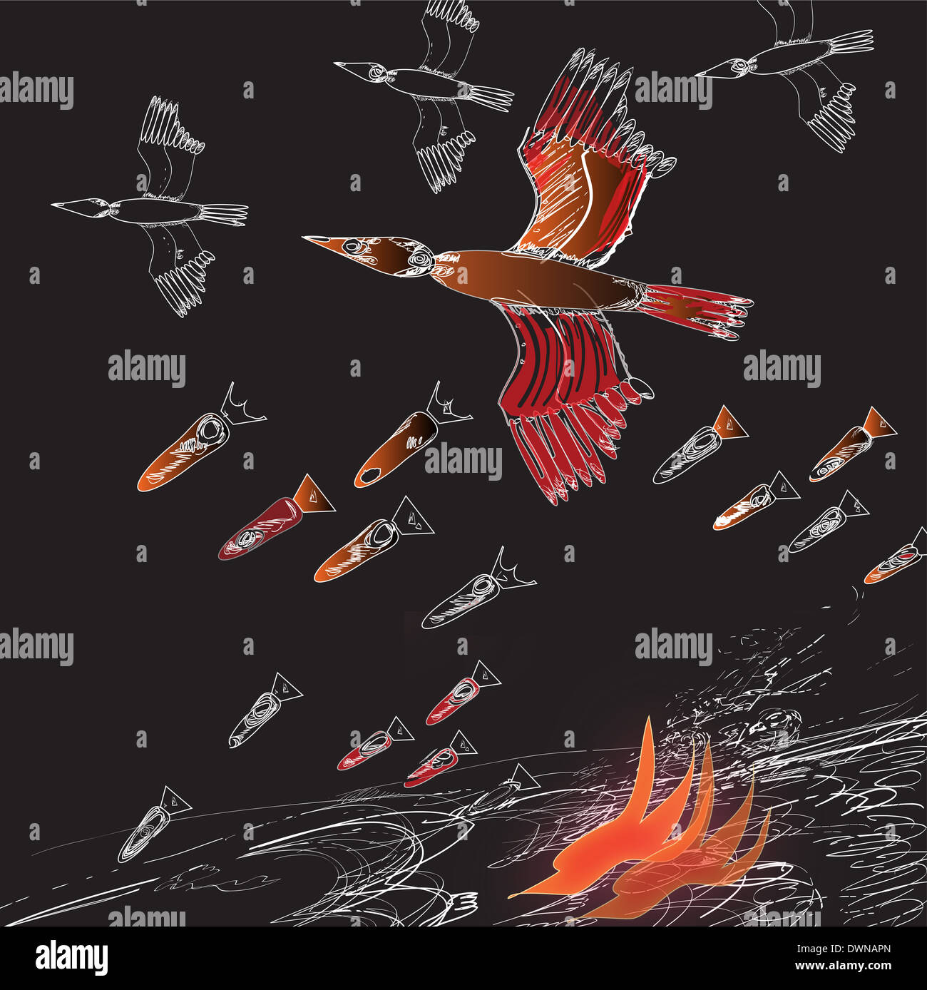 Concept of war, illustration Stock Photo - Alamy