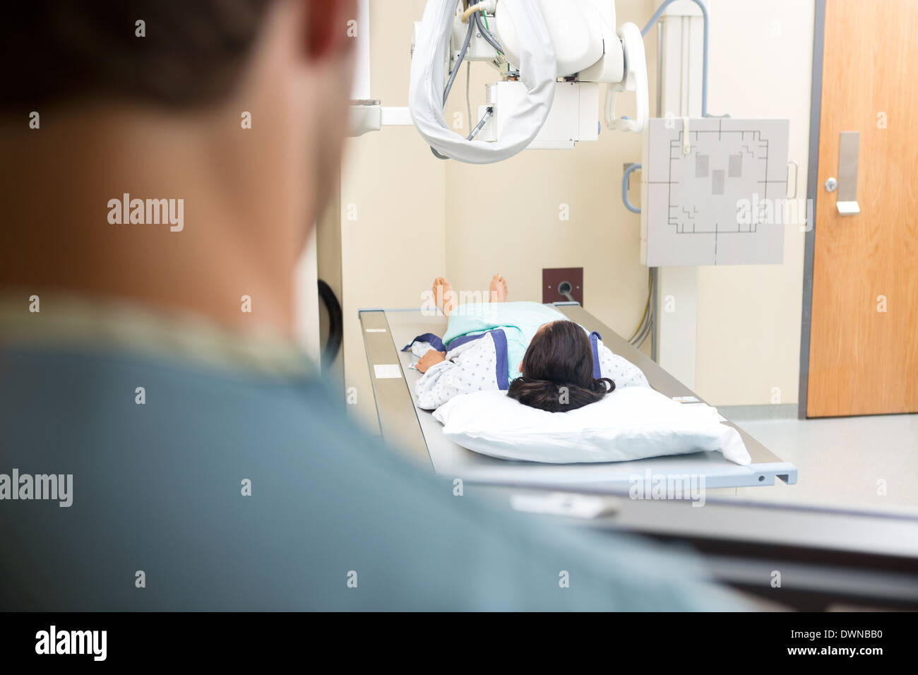 Female Patient Getting Xray Stock Photo - Alamy