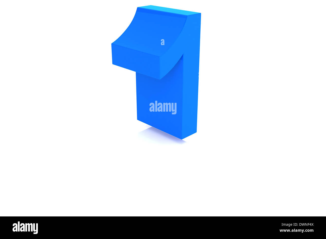 3d shiny blue number collection Stock Photo - Alamy