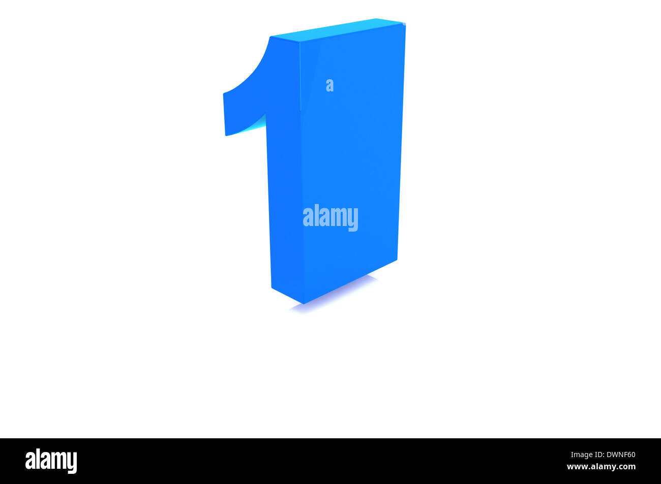 3d shiny blue number collection Stock Photo - Alamy