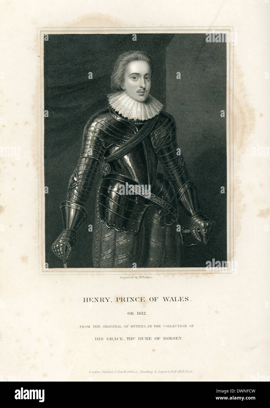 Portrait of Henry Frederick, Prince of Wales was the elder son of King ...
