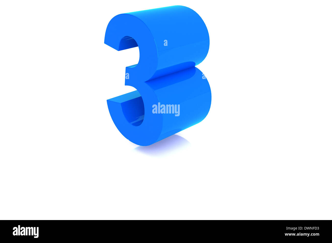 3d shiny blue number collection Stock Photo - Alamy