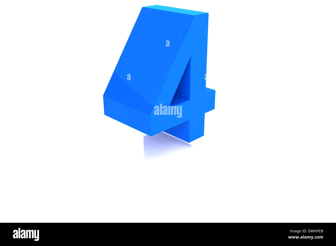 3d shiny blue number collection Stock Photo - Alamy