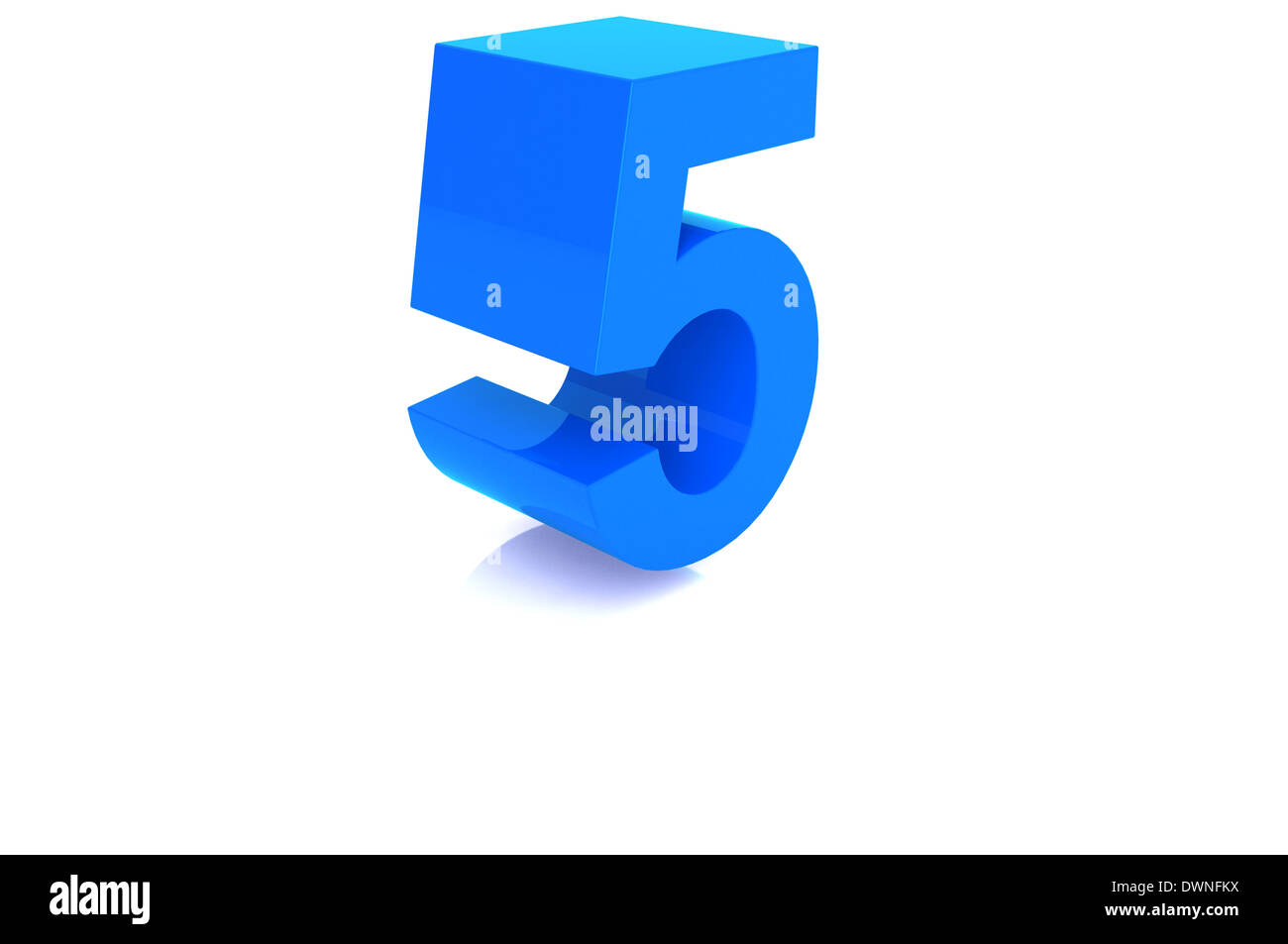 3d shiny blue number collection Stock Photo - Alamy