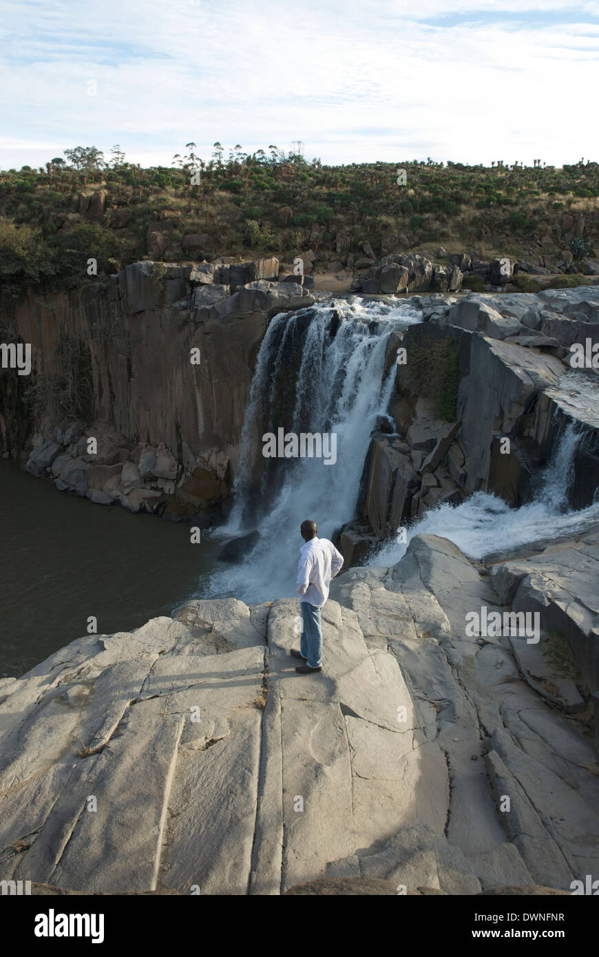 The Glen Grey waterfall, near Lady Frere, Eastern Cape, May 2011 Stock ...