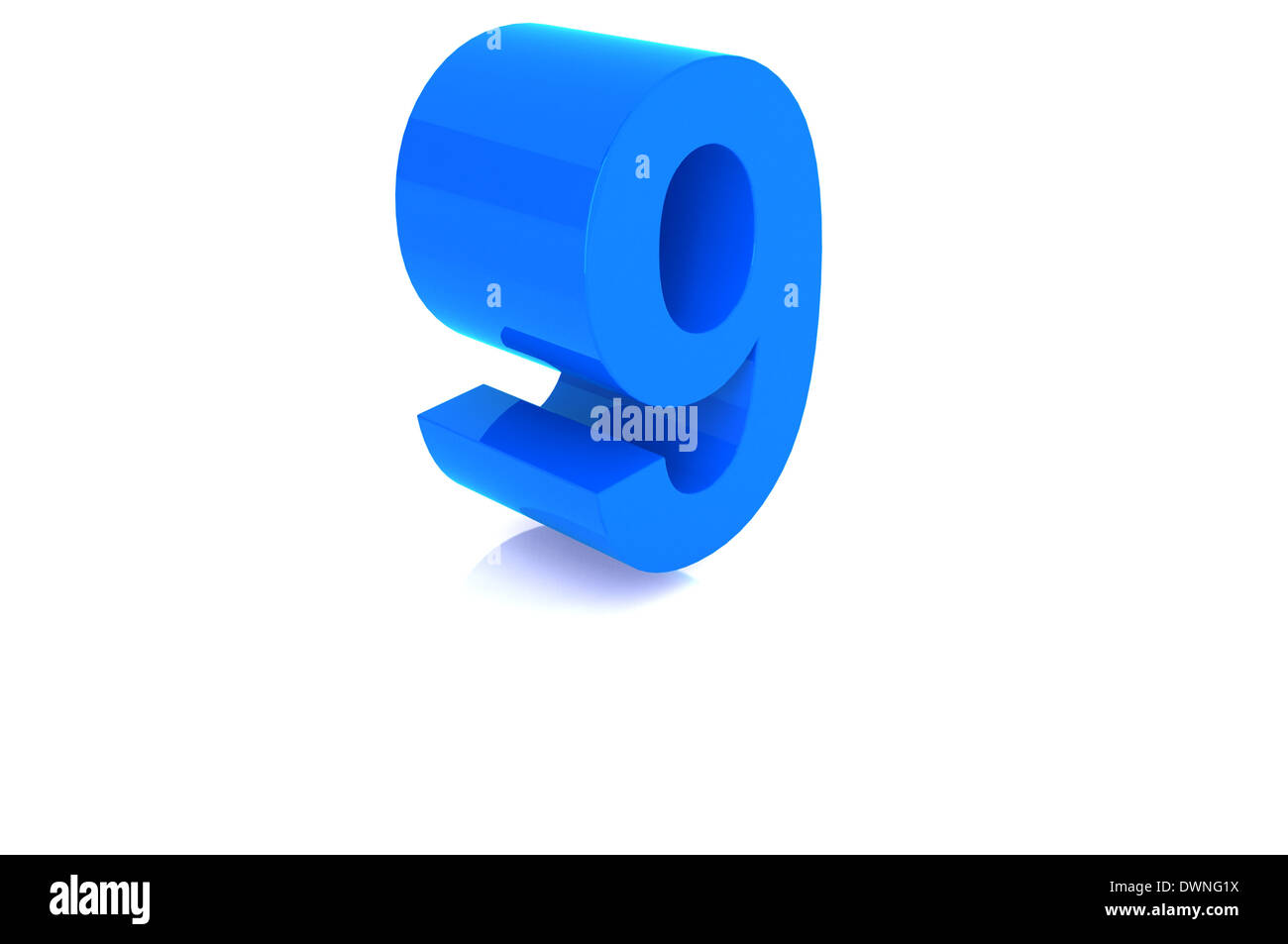 3d shiny blue number collection Stock Photo - Alamy
