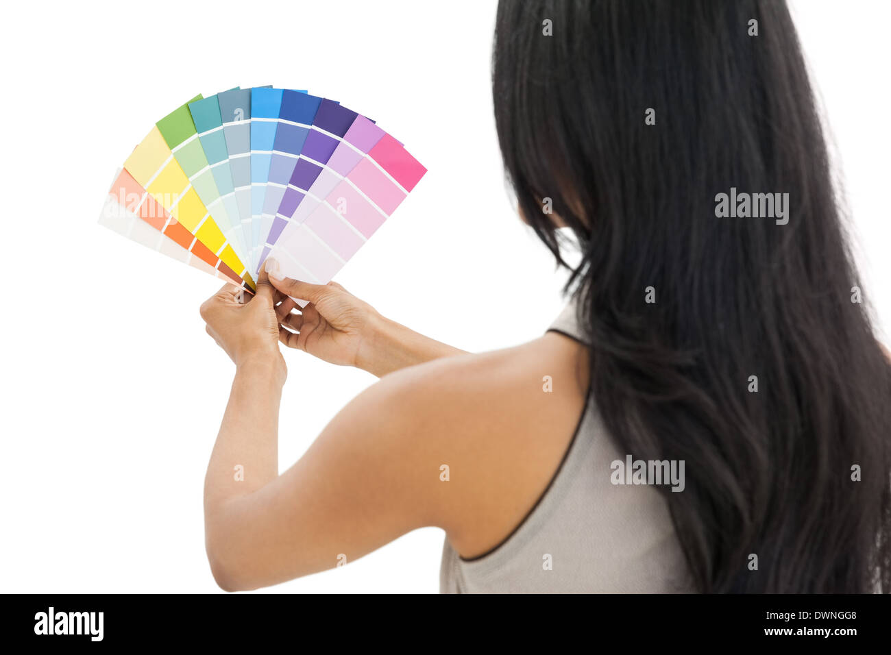 How to paint a woman with long hair hi-res stock photography and images ...