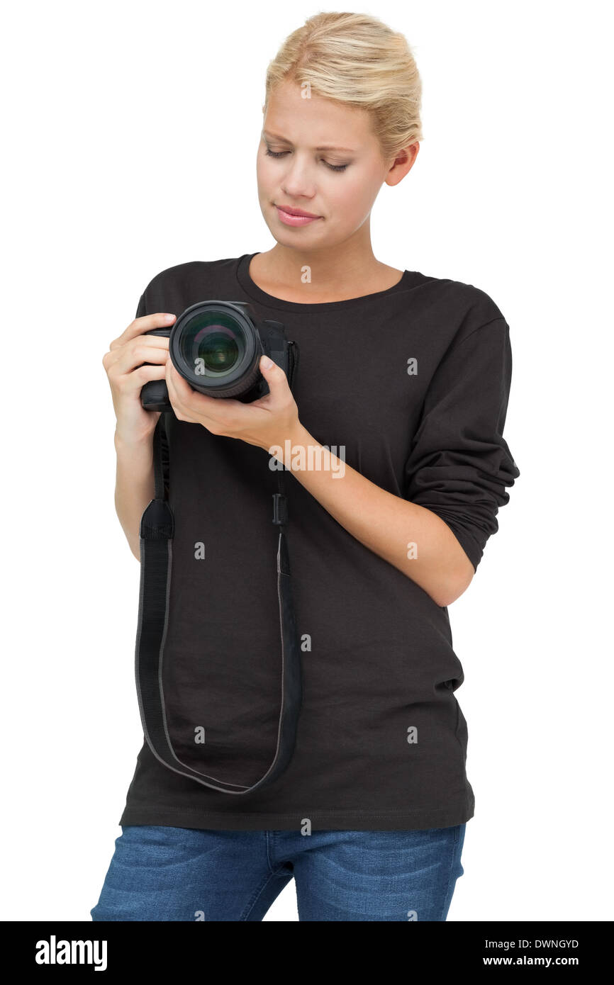 Beautiful female photographer Stock Photo - Alamy