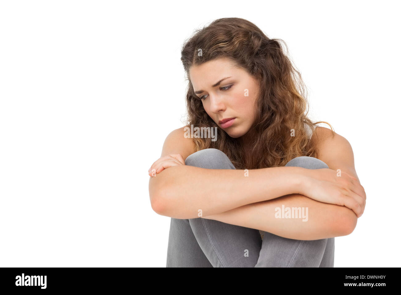 Close up sad young hi-res stock photography and images - Alamy