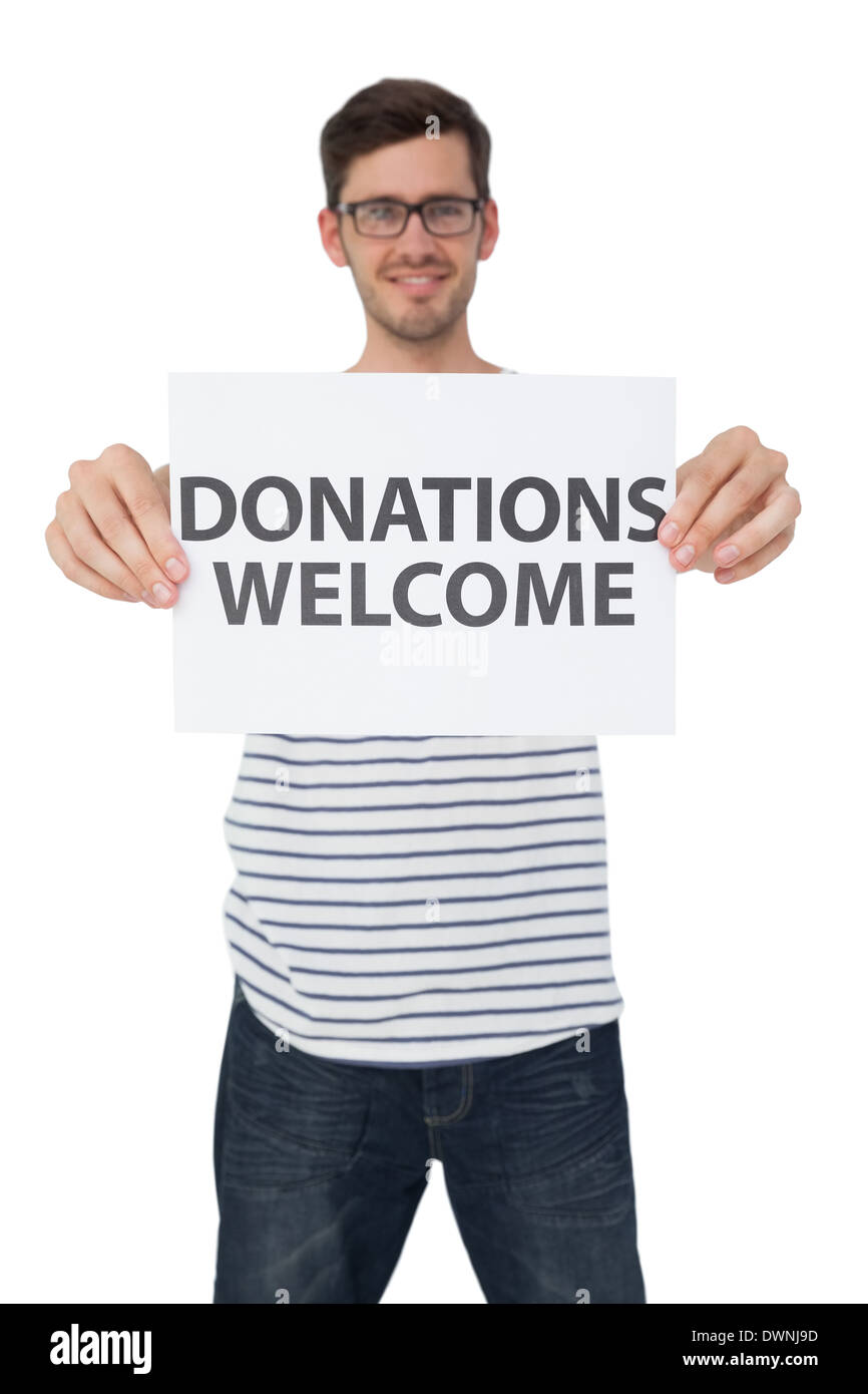 Donations welcome hi-res stock photography and images - Alamy