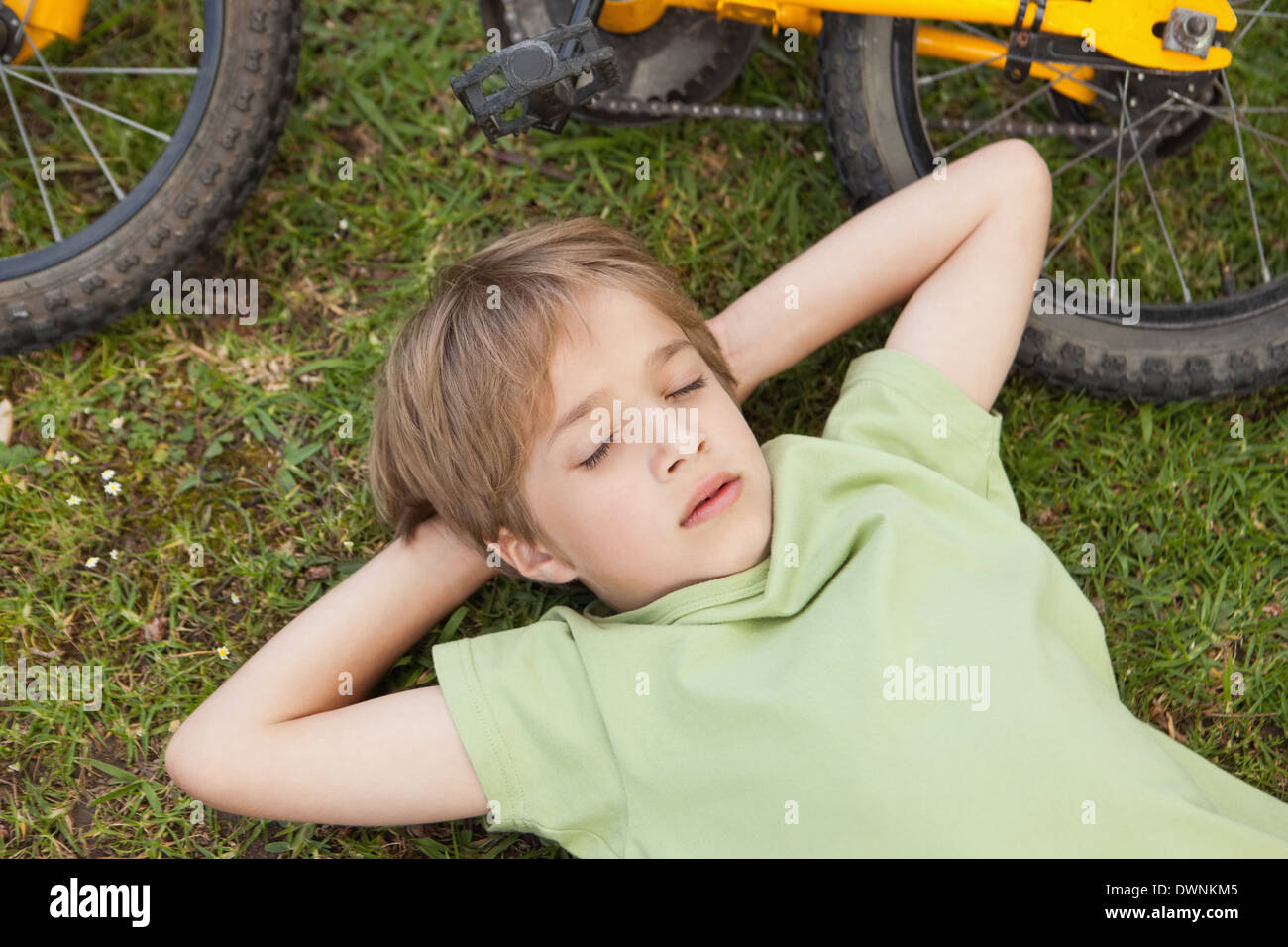 Boy resting hi-res stock photography and images - Alamy