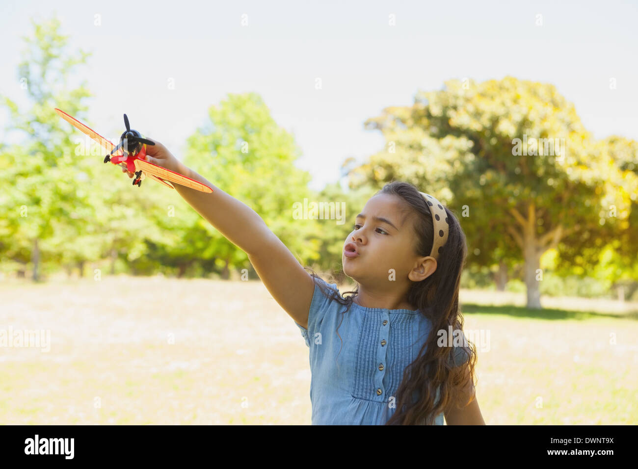 Girl model plane hi-res stock photography and images - Alamy