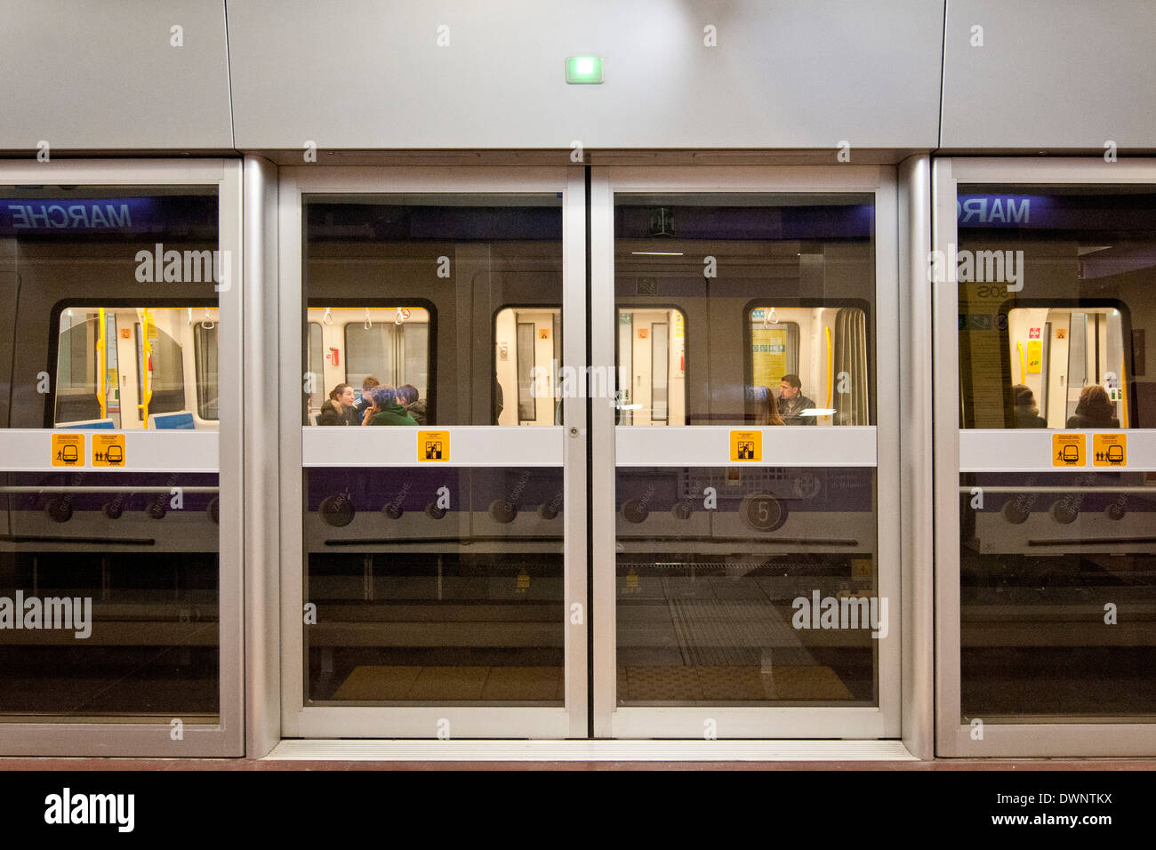 Italy, Milan, Subway MM5 Stock Photo - Alamy