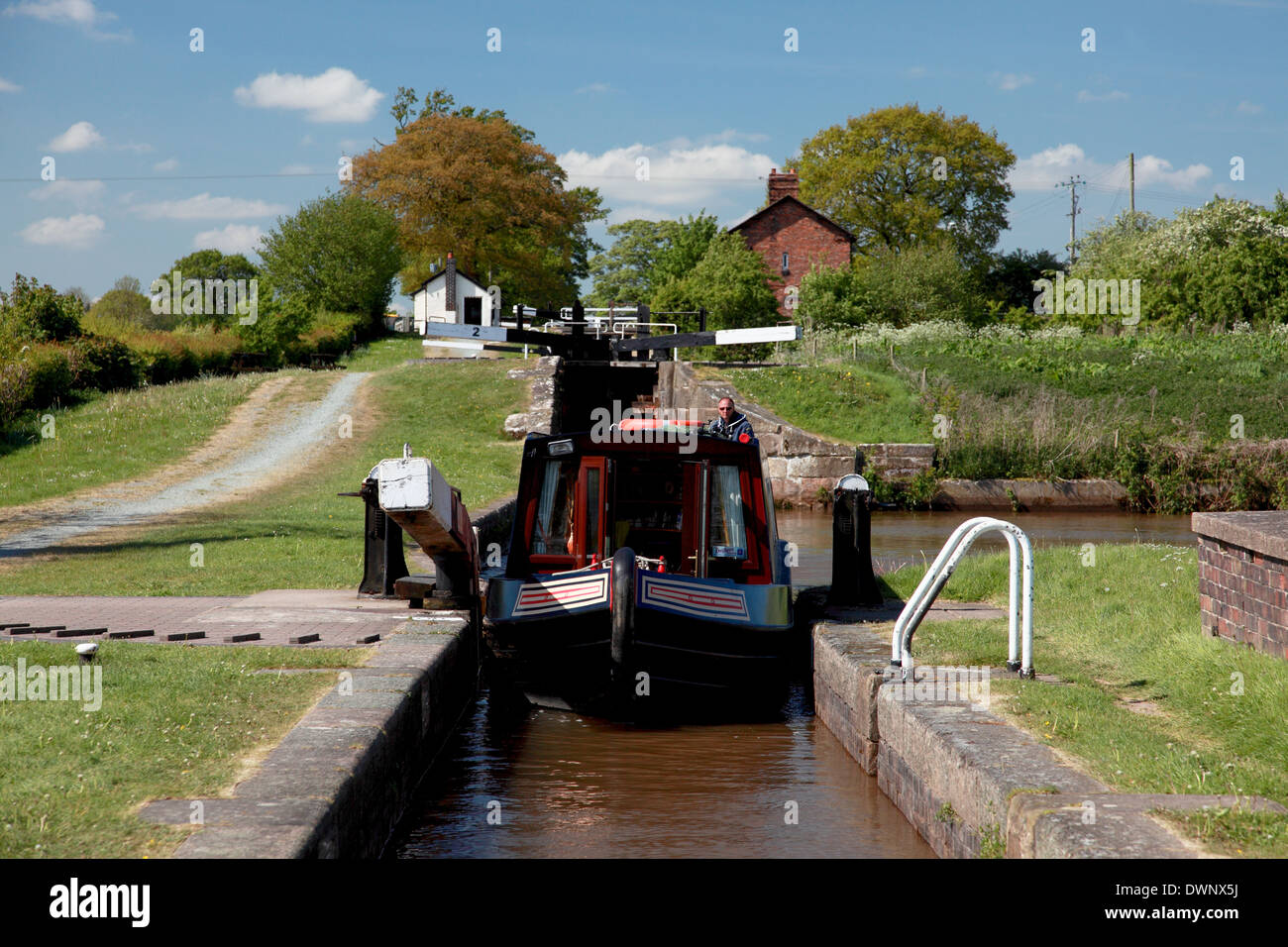 Hurleston flight of locks hi-res stock photography and images - Alamy