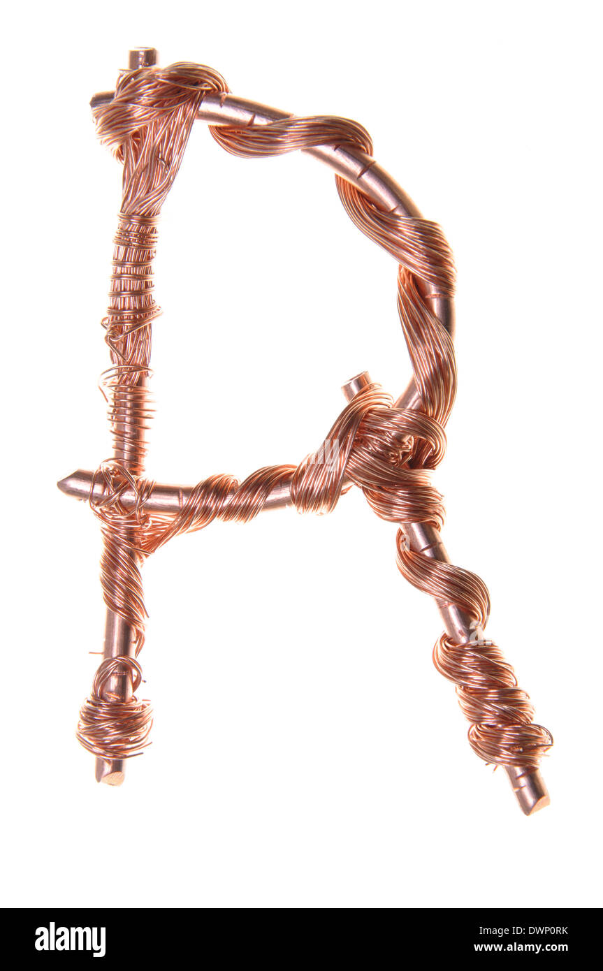 Rope alphabet letter r hi-res stock photography and images - Alamy