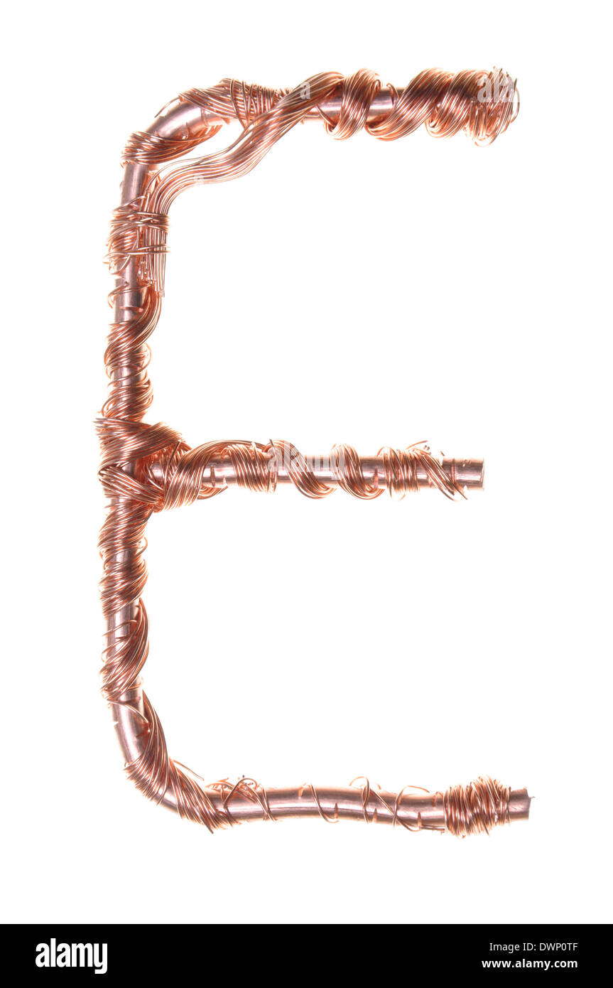 Letter e alphabet vintage hi-res stock photography and images - Alamy