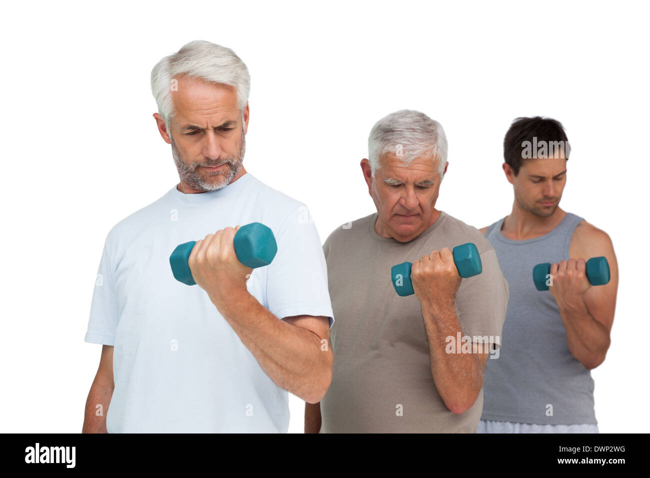 Three men exercising hi-res stock photography and images - Alamy