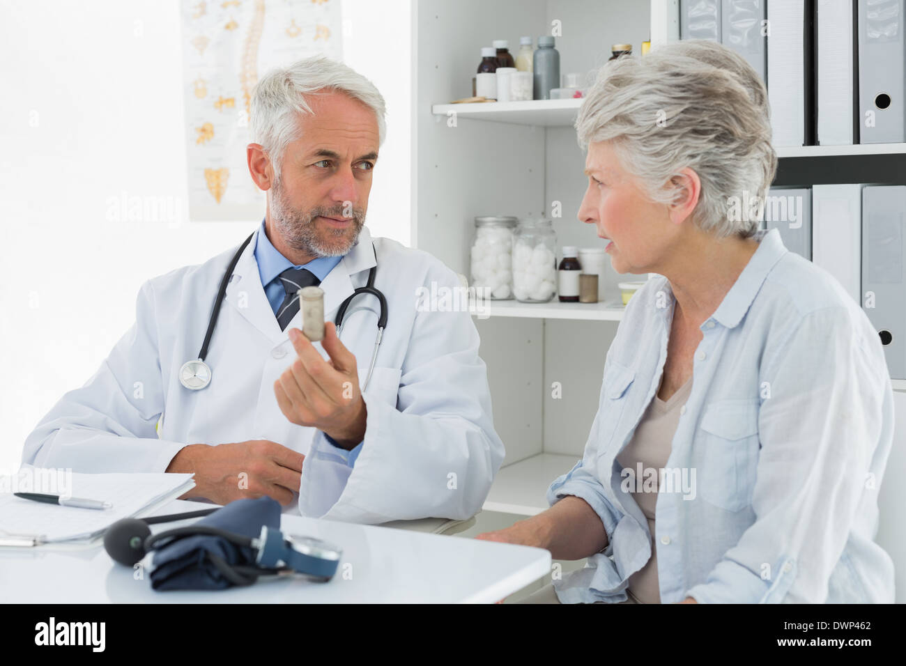 Female senior patient visiting doctor Stock Photo - Alamy